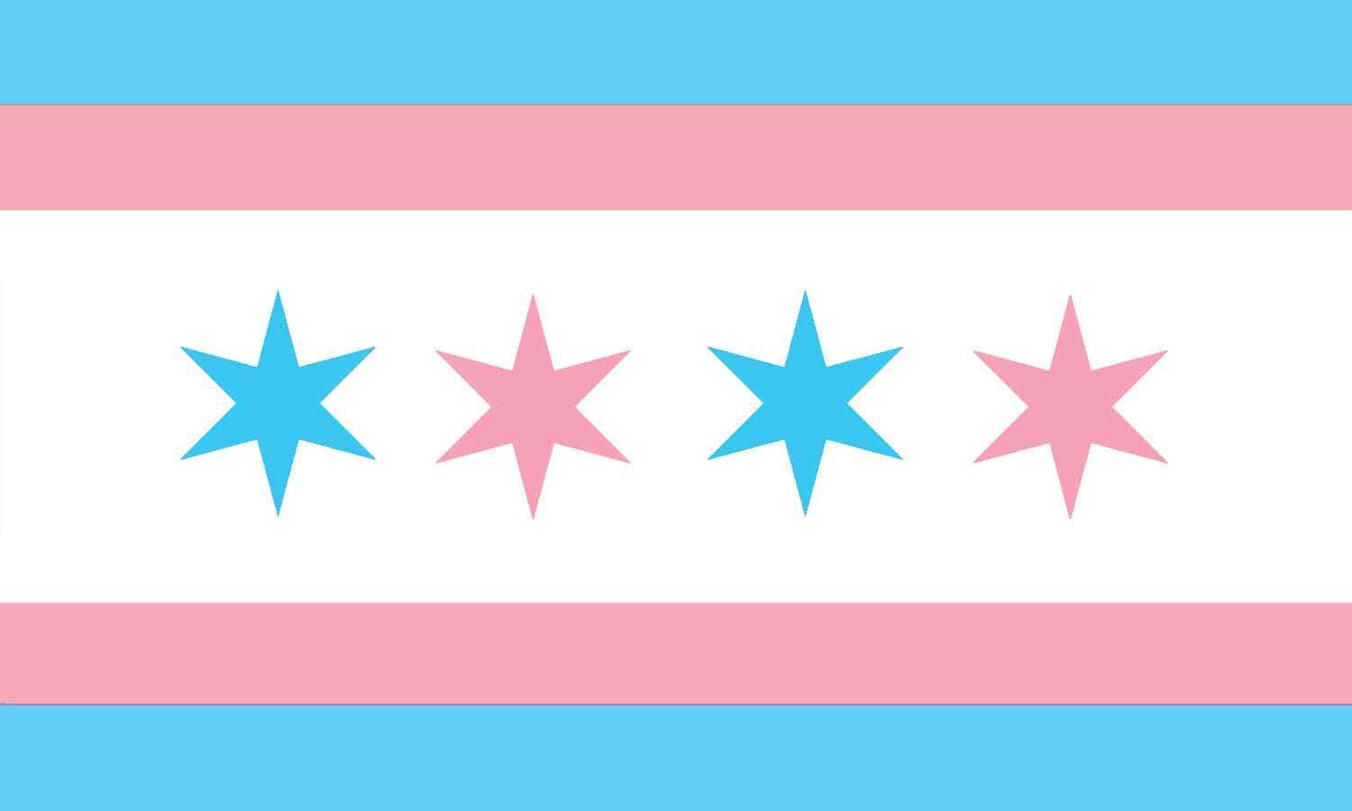 Chicago Transgender Pride Flag – Sapphic Society